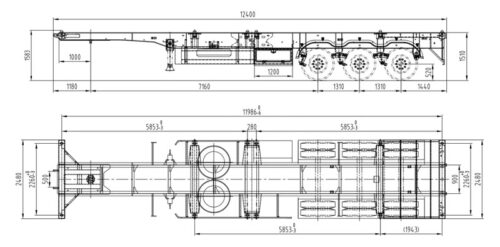 40′ Shipping Container Chassis – Panda Mech